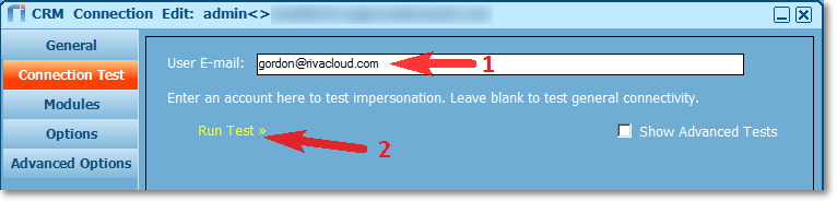Create Test And Edit An Intelecrm Connection Riva Engine Knowledgebase