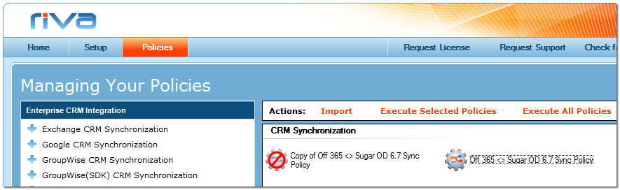 Remove A Riva On Premise Sync Policy Or Connection Riva Engine Knowledgebase