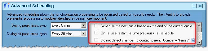 Riva Sync Policy Advanced Scheduling Options Riva Engine Knowledgebase
