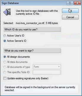 How to Sign a Database? – Riva Engine Knowledgebase