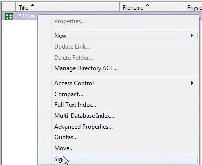 How to Sign a Database? – Riva Engine Knowledgebase