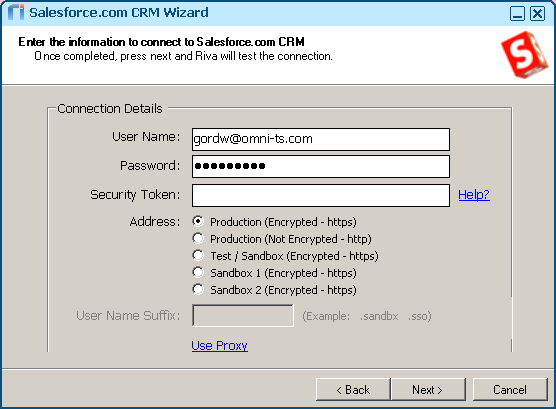 Create The Single-User Salesforce Connection(s) – Riva Engine Knowledgebase