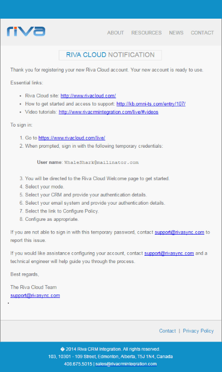 Get Started: Riva Cloud Company – Riva Engine Knowledgebase