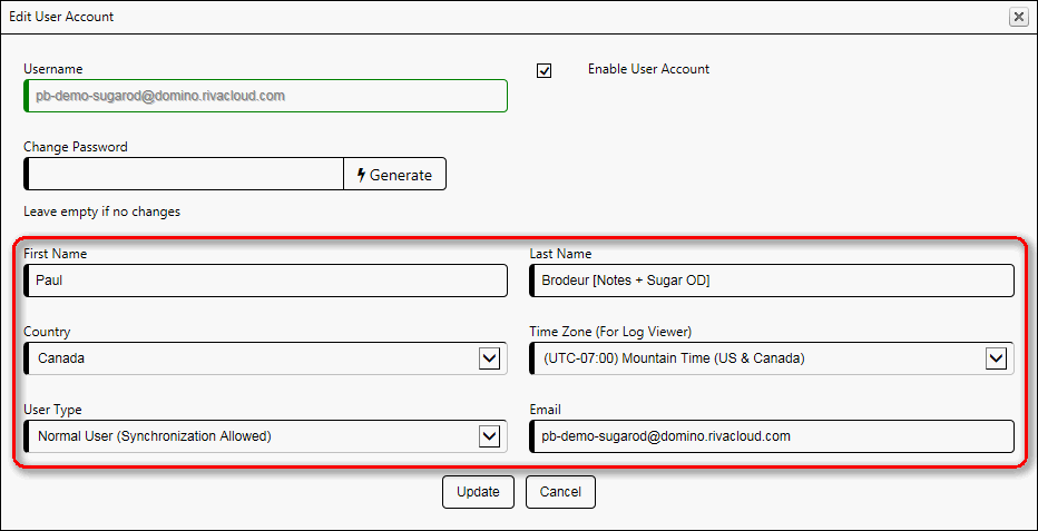 Riva Cloud Admin: Edit a User – Riva Engine Knowledgebase