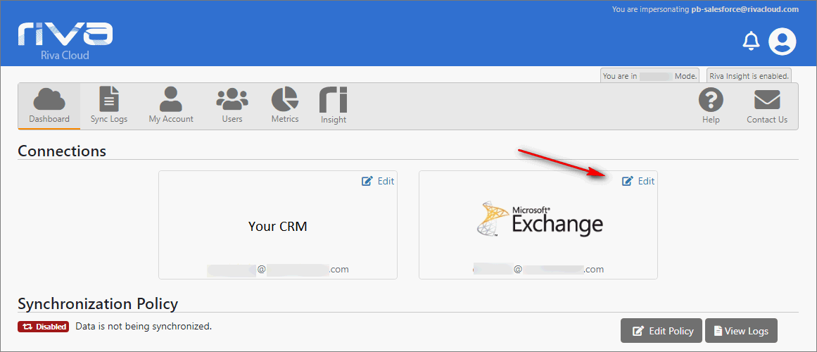Convert an Exchange Online Connection to OAuth For Riva Cloud – Riva Engine Knowledgebase