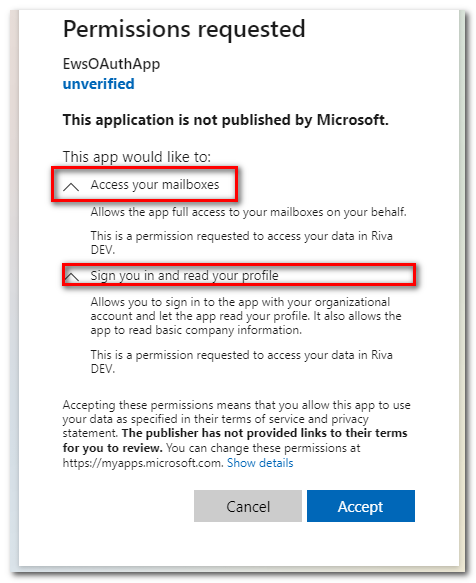 Exchange Web Services Authorization Flows – Riva Engine Knowledgebase