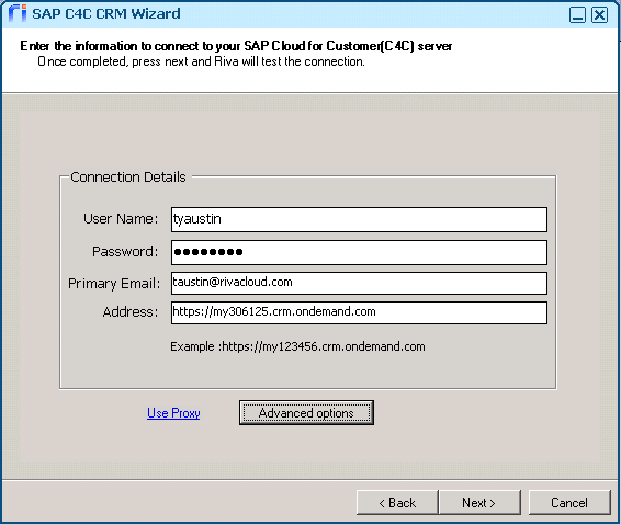 Create, Test, and Edit a SAP Hybris Sales (SAP C4C) Connection – Riva ...