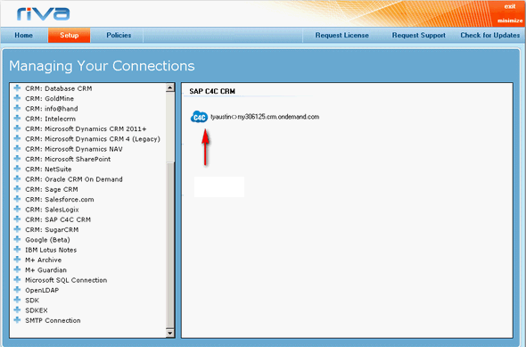 Create, Test, and Edit a SAP Hybris Sales (SAP C4C) Connection – Riva ...