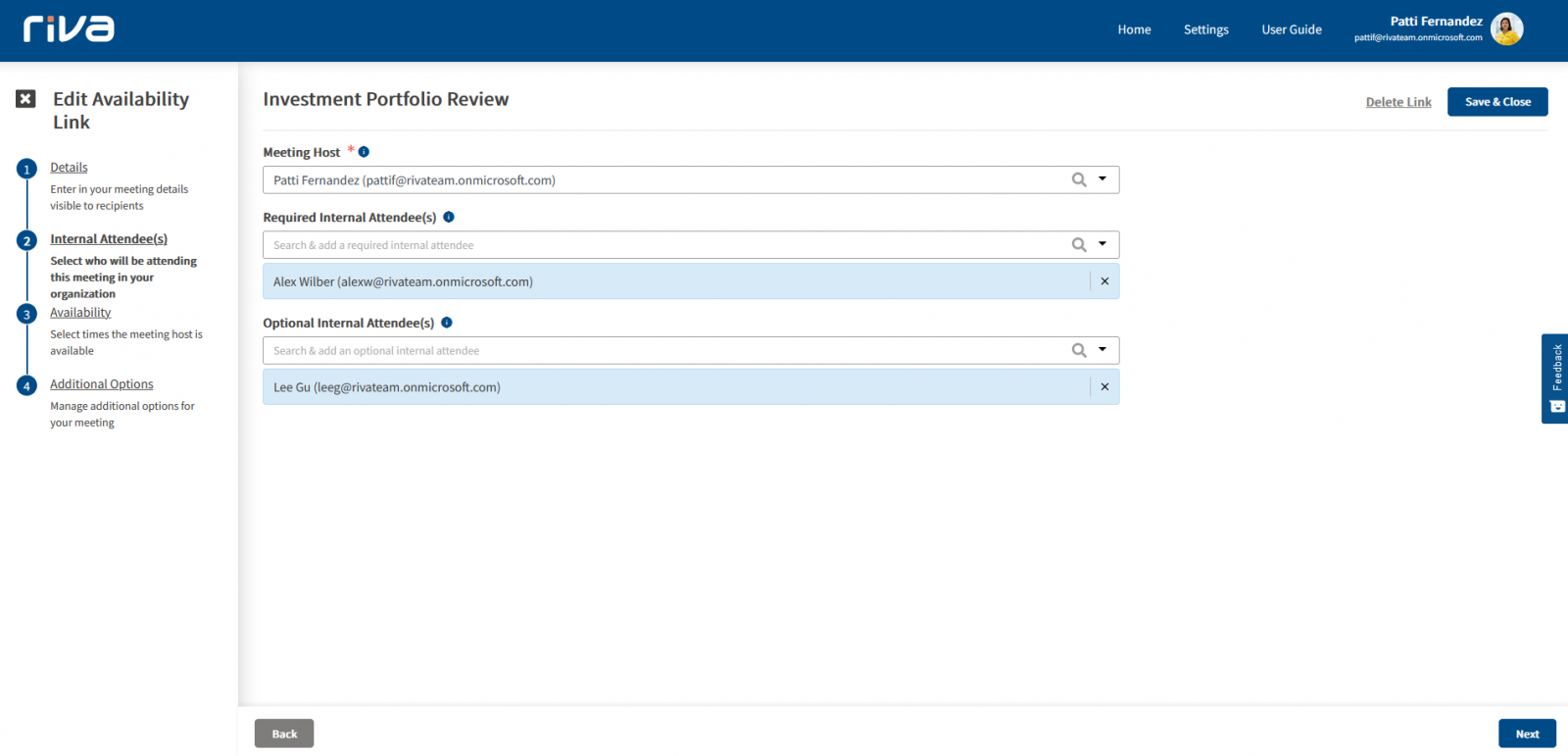 Bookings in Riva Portal – Riva Engine Knowledgebase