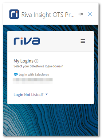 Riva Insight Cloud: Login with Salesforce – Riva Engine Knowledgebase