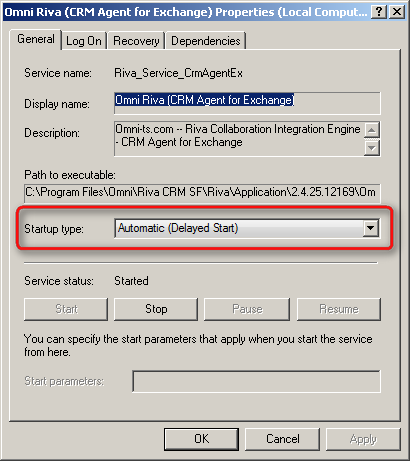 Riva Sync Service: Install or Reinstall; Configure Properties – Riva Engine Knowledgebase
