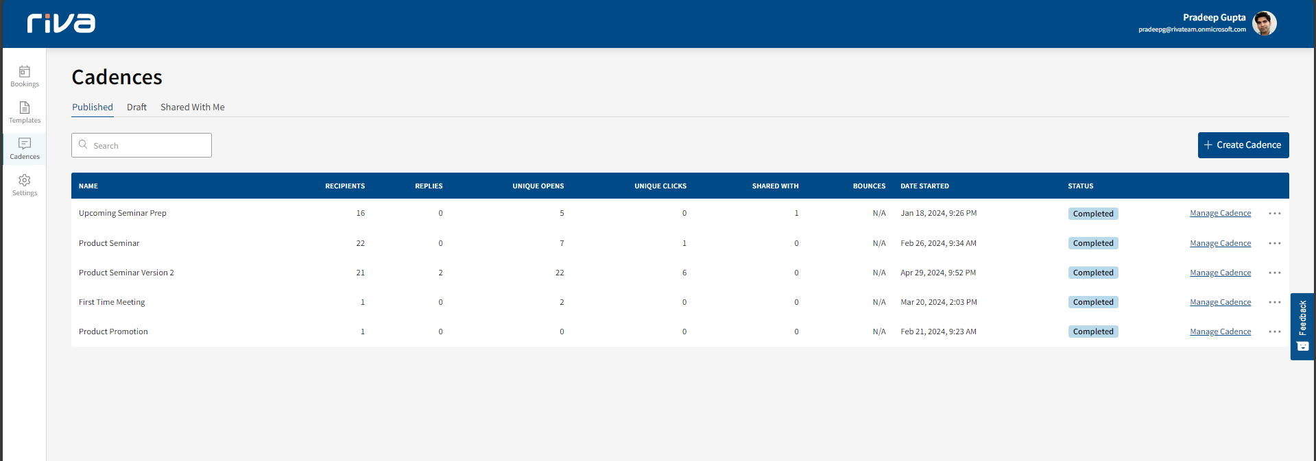 Cadence – Riva Engine Knowledgebase