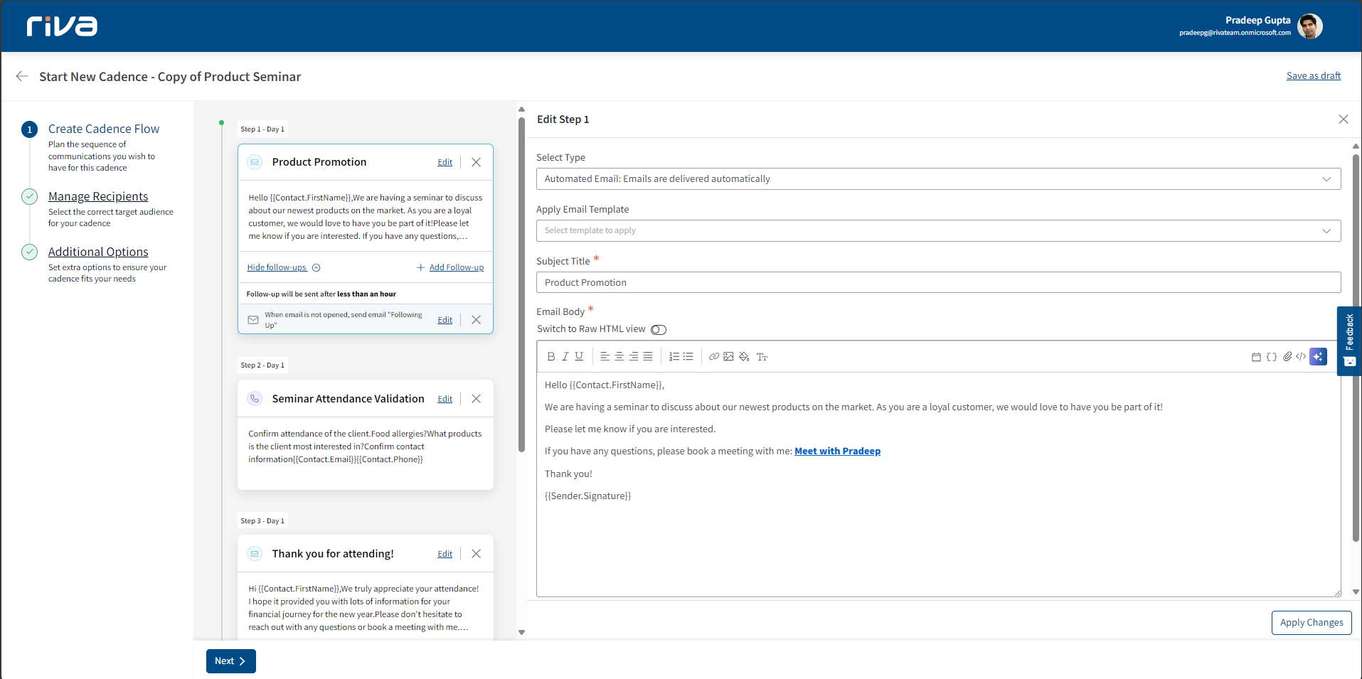 Cadence – Riva Engine Knowledgebase