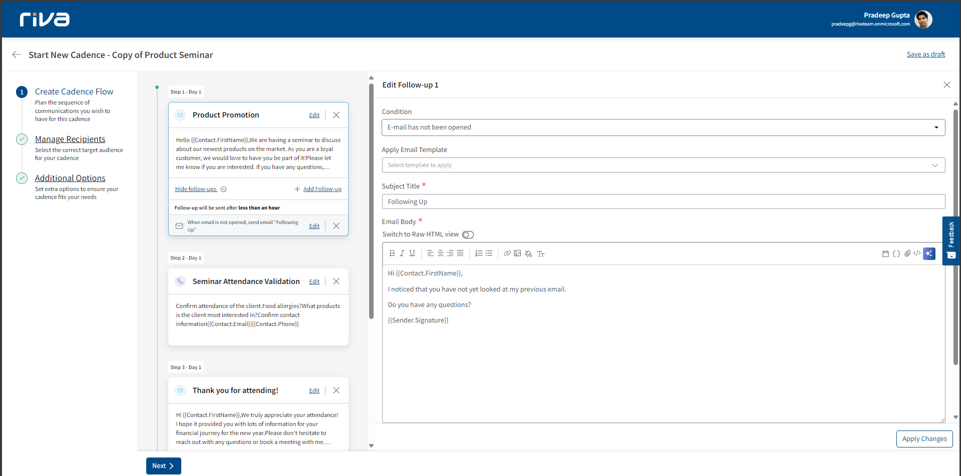 Cadence – Riva Engine Knowledgebase
