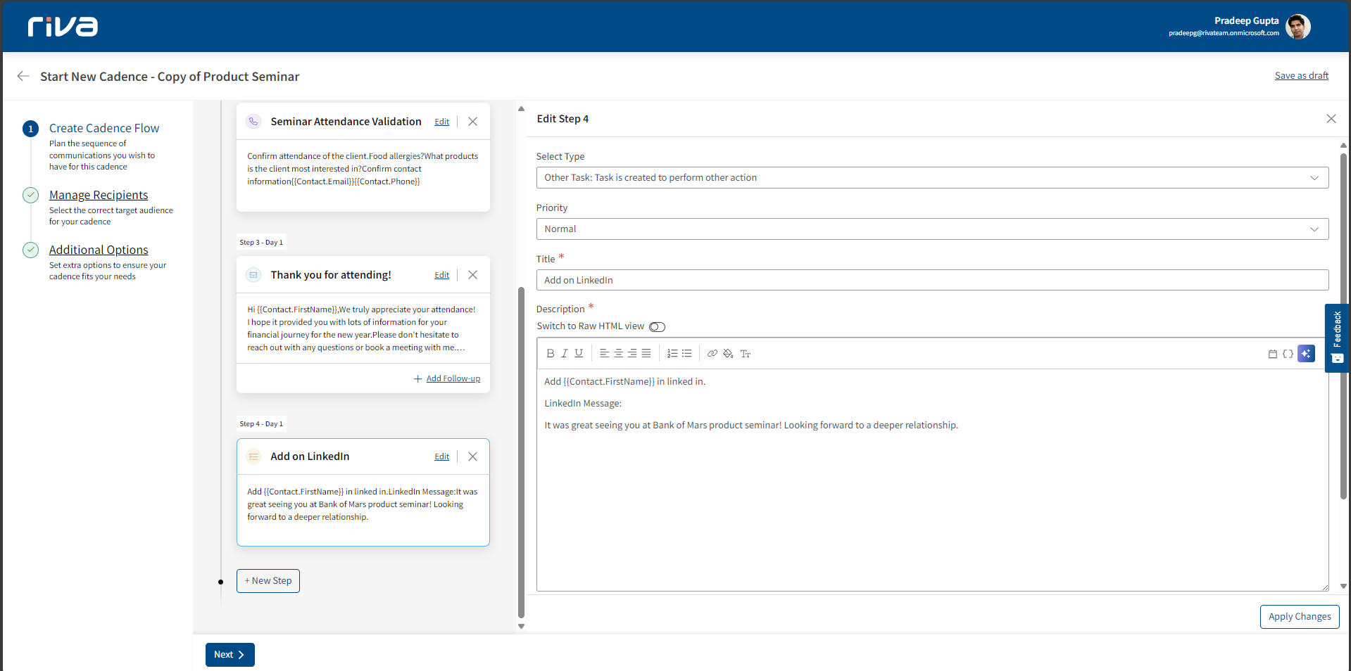 Cadence – Riva Engine Knowledgebase