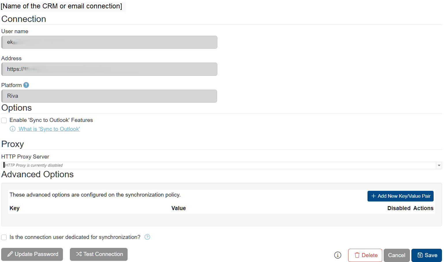 Manage Your Connections: Riva Cloud Company – Riva Engine Knowledgebase