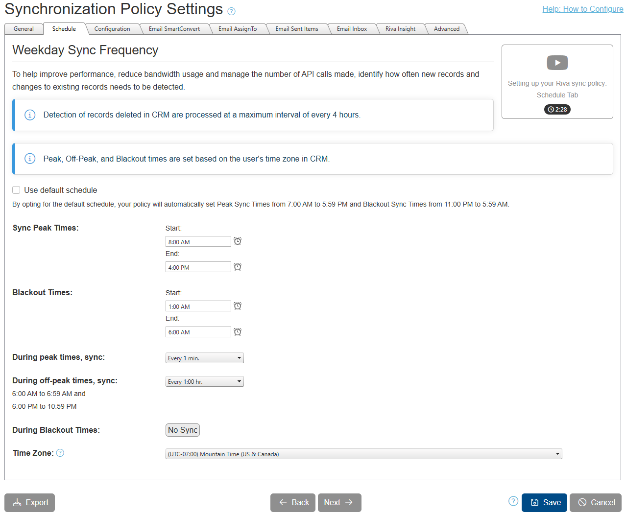 Configure a Riva Cloud Sync Policy For G Suite – Riva Engine Knowledgebase